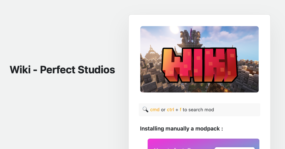 Wiki - Perfect Studios