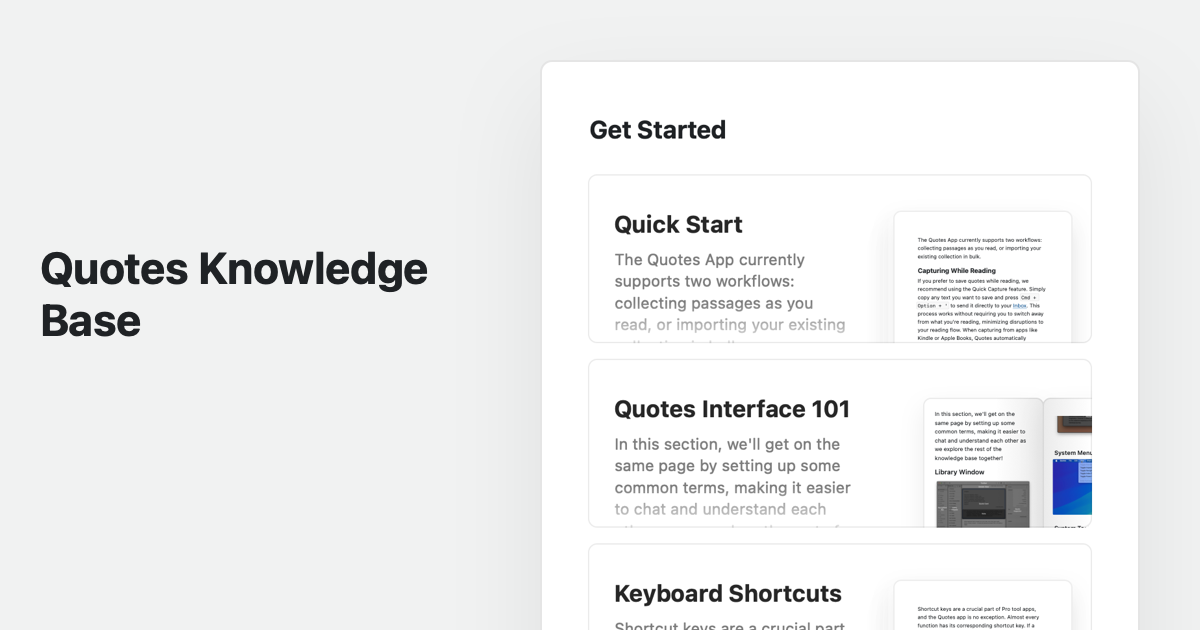 Quotes Knowledge Base