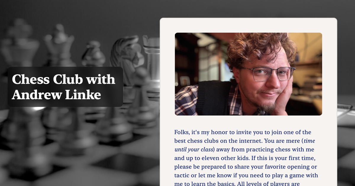 Chess Club with Andrew Linke