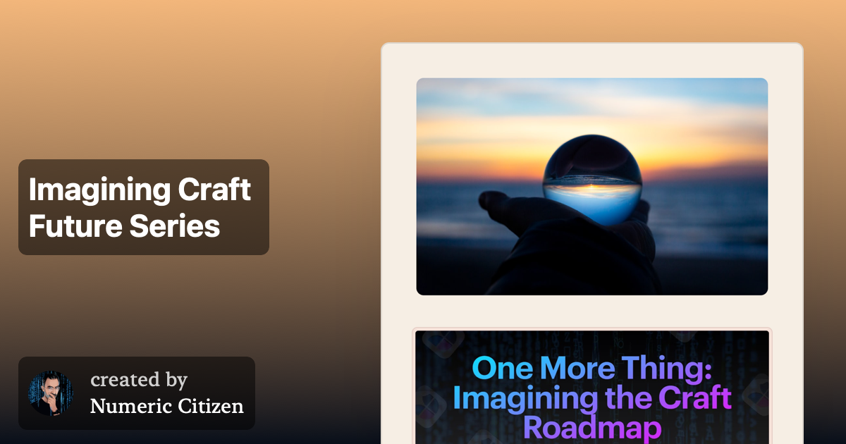 Imagining Craft Future Series