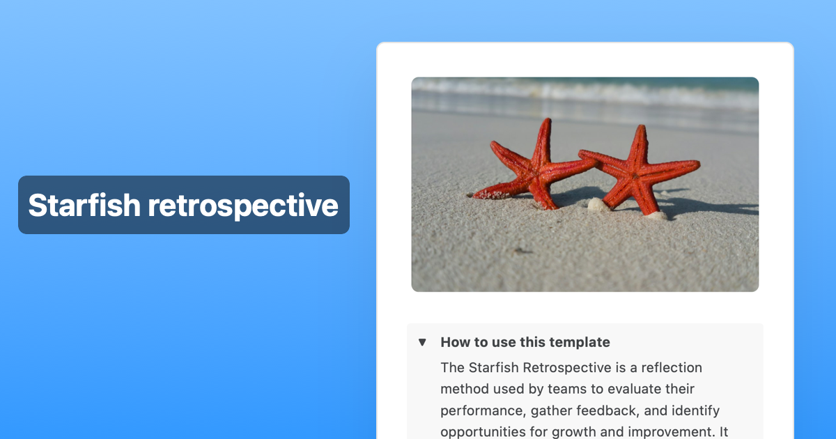 Starfish retrospective