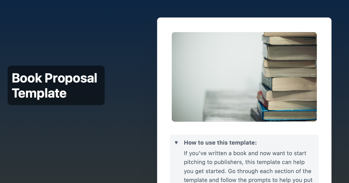 Book Proposal Template