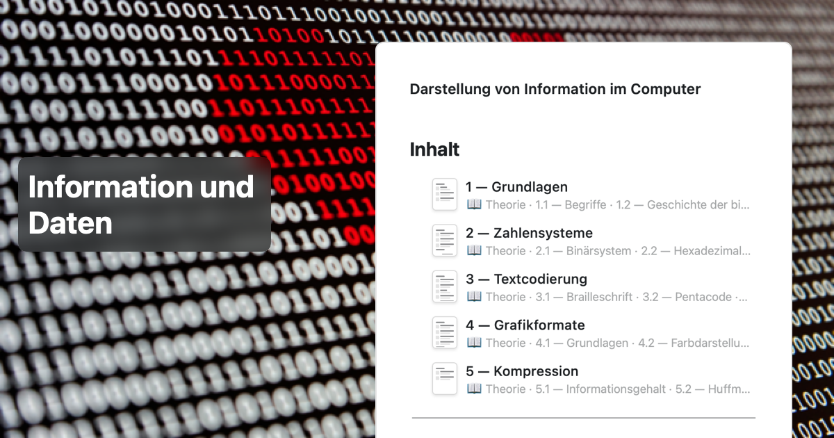 Information und Daten