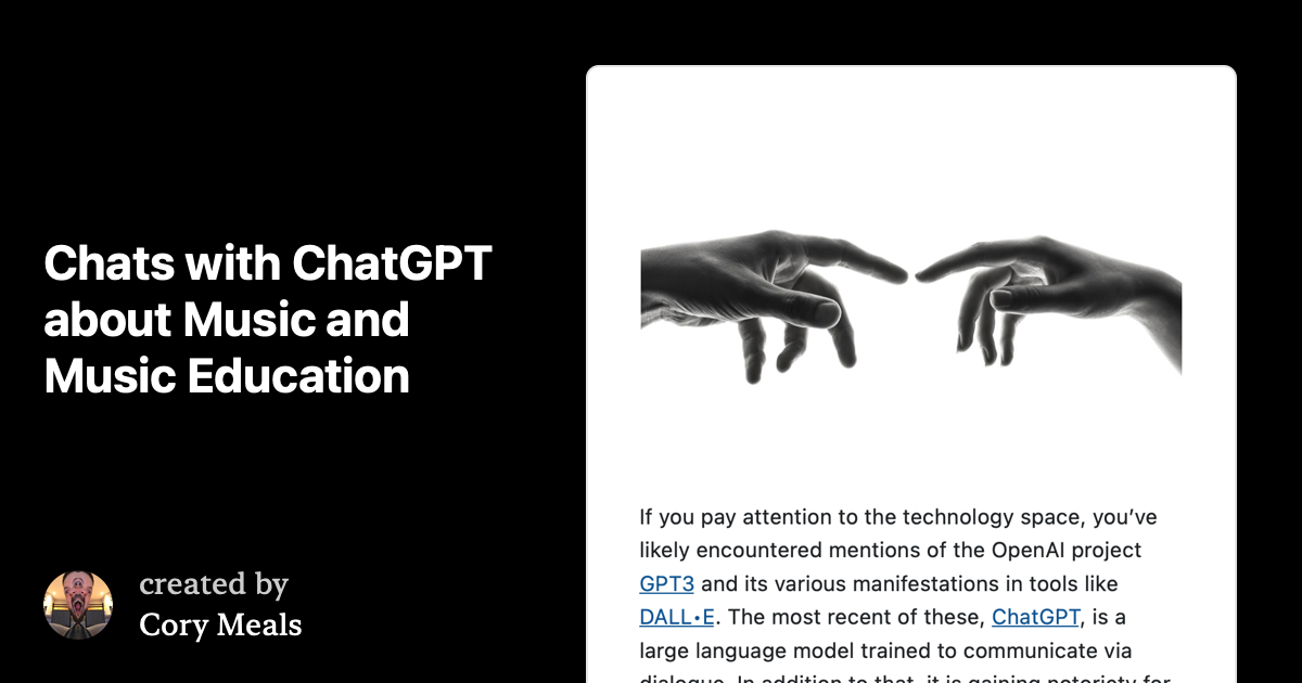 Chats with ChatGPT about Music and Music Education