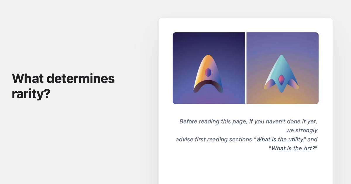 What determines rarity?