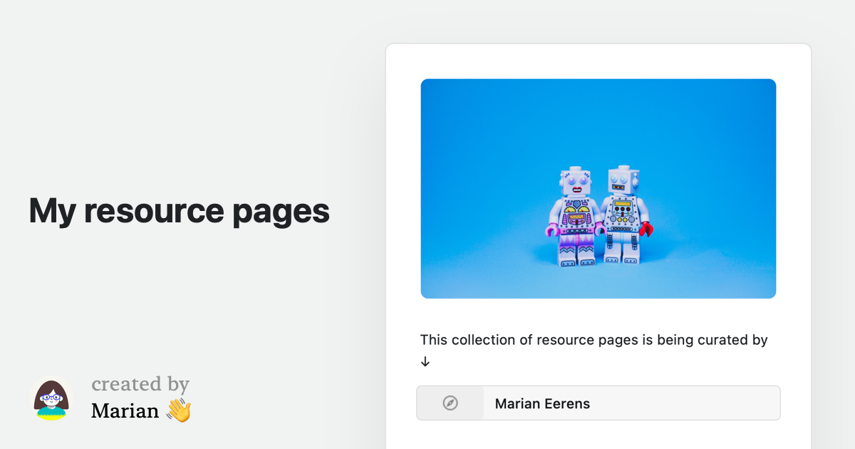 My resource pages