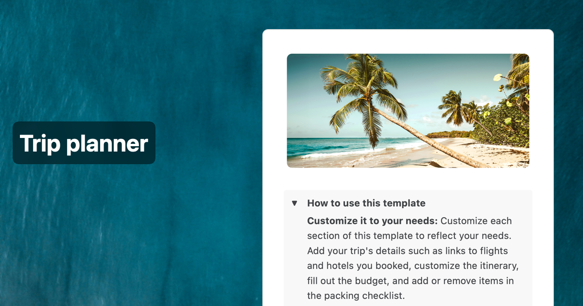 Trip planner