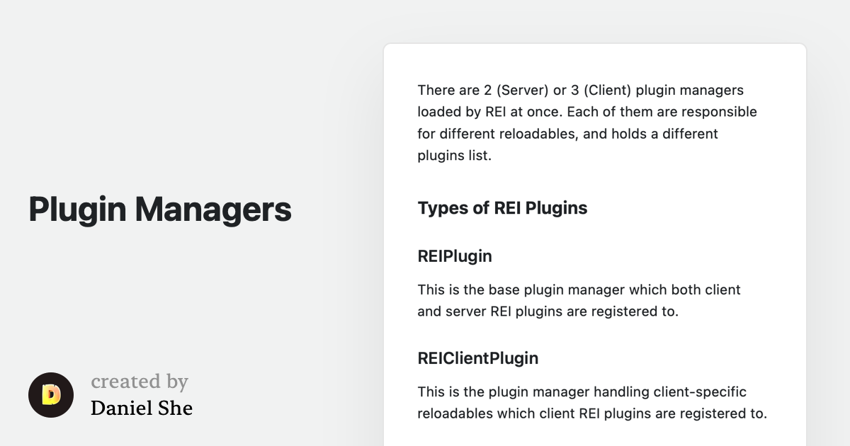 Plugin Managers