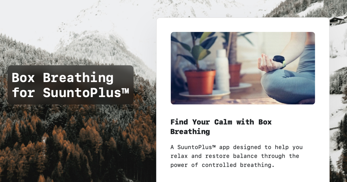 Box Breathing for SuuntoPlus™