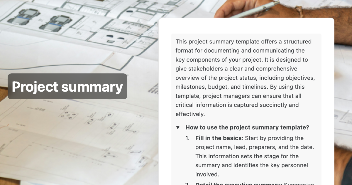 Project summary