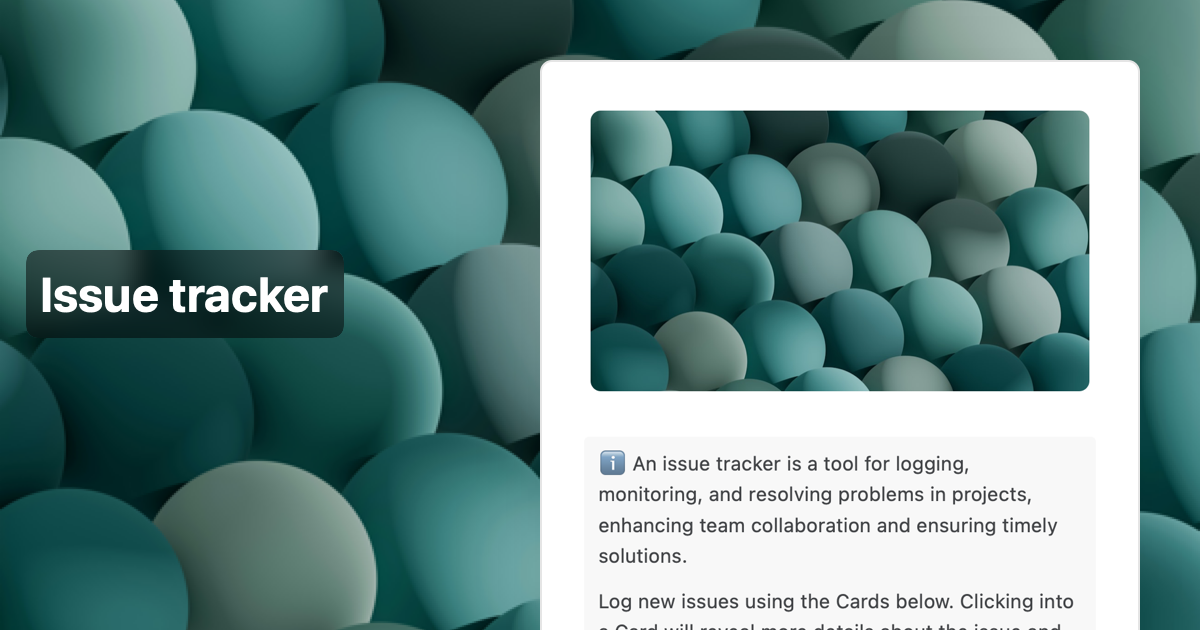 Issue tracker