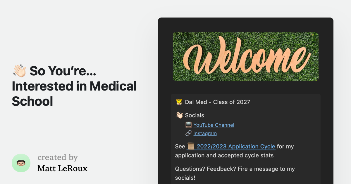 So You’re… Interested in Medical School