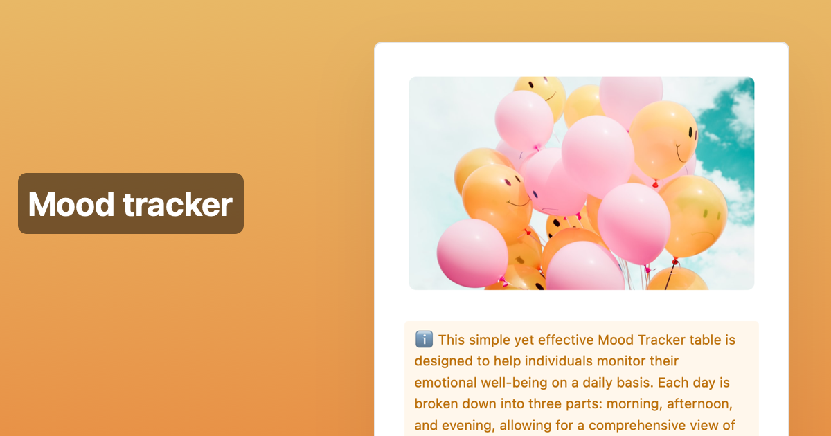 Mood tracker